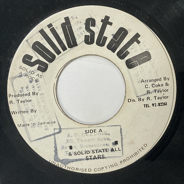 【REGGAE】-中古7インチ-新着レゲエ・ヴィンテージ7インチを90枚程出品しました。 : ディスクユニオン新宿ラテン・ブラジル館