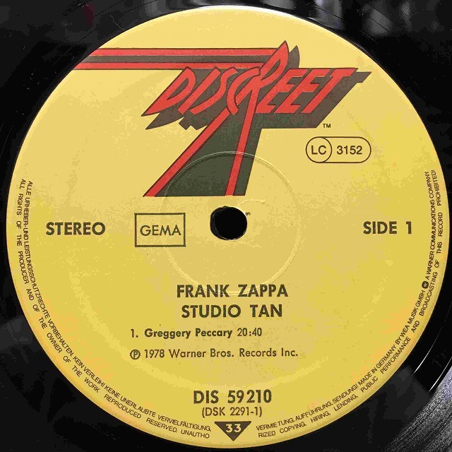 【特集】究極のFRANK ZAPPAコレクション『週刊雑派』（第11号） : ディスクユニオン新宿ロックレコードストア