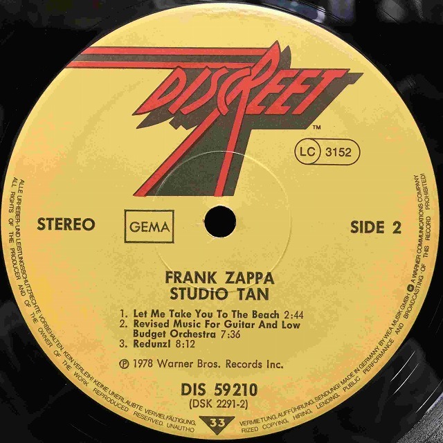 【特集】究極のFRANK ZAPPAコレクション『週刊雑派』（第11号） : ディスクユニオン新宿ロックレコードストア